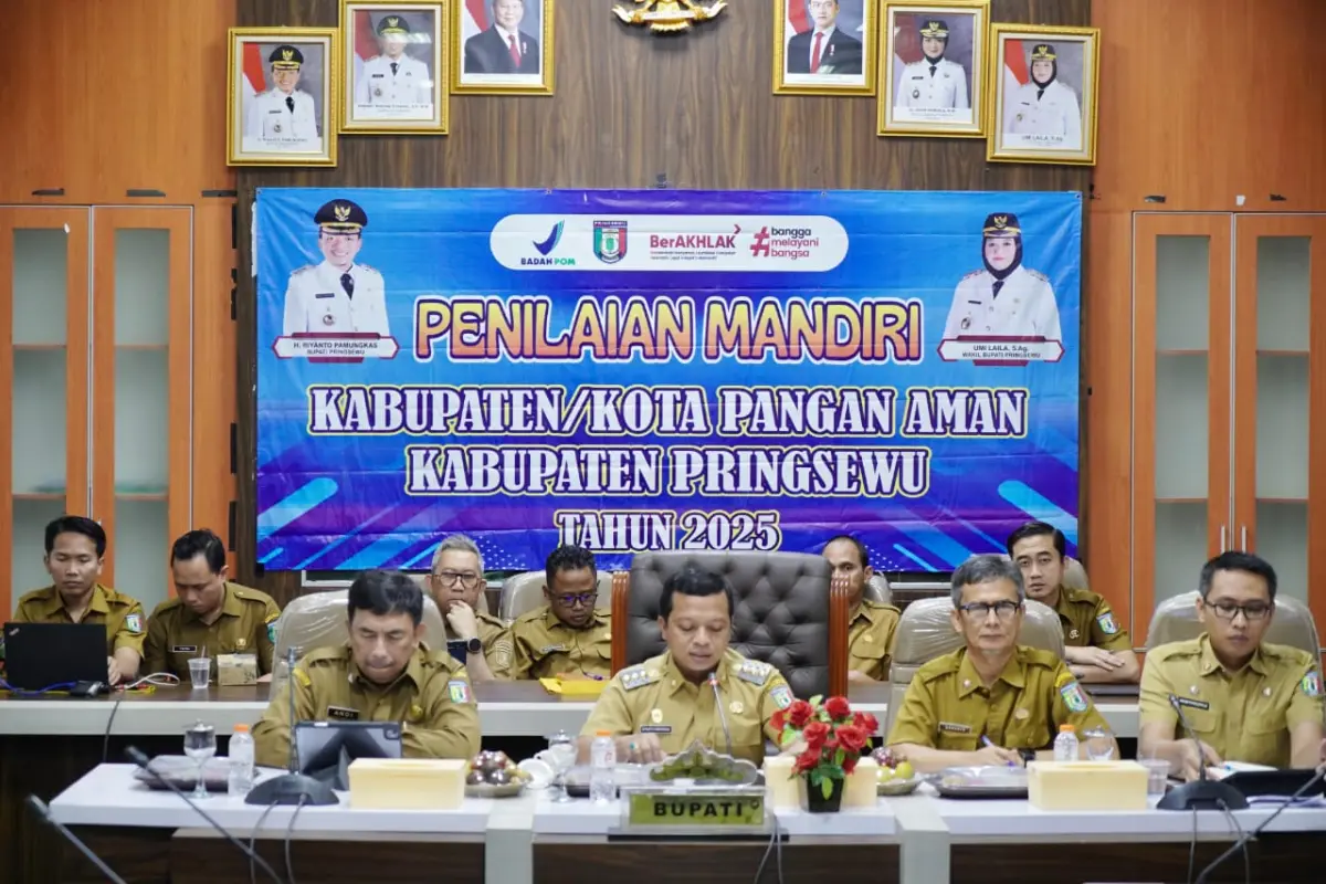 Pringsewu Ikuti Penilaian Mandiri Kabupaten/Kota Pangan Aman 2025